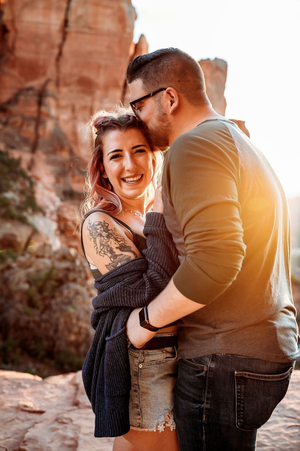 Emily & Wilson | Cathedral Rock | Sedona Couples Photographer ...