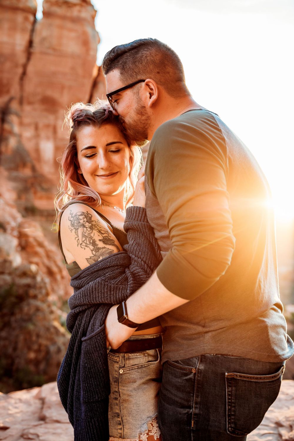 Emily & Wilson | Cathedral Rock | Sedona Couples Photographer ...